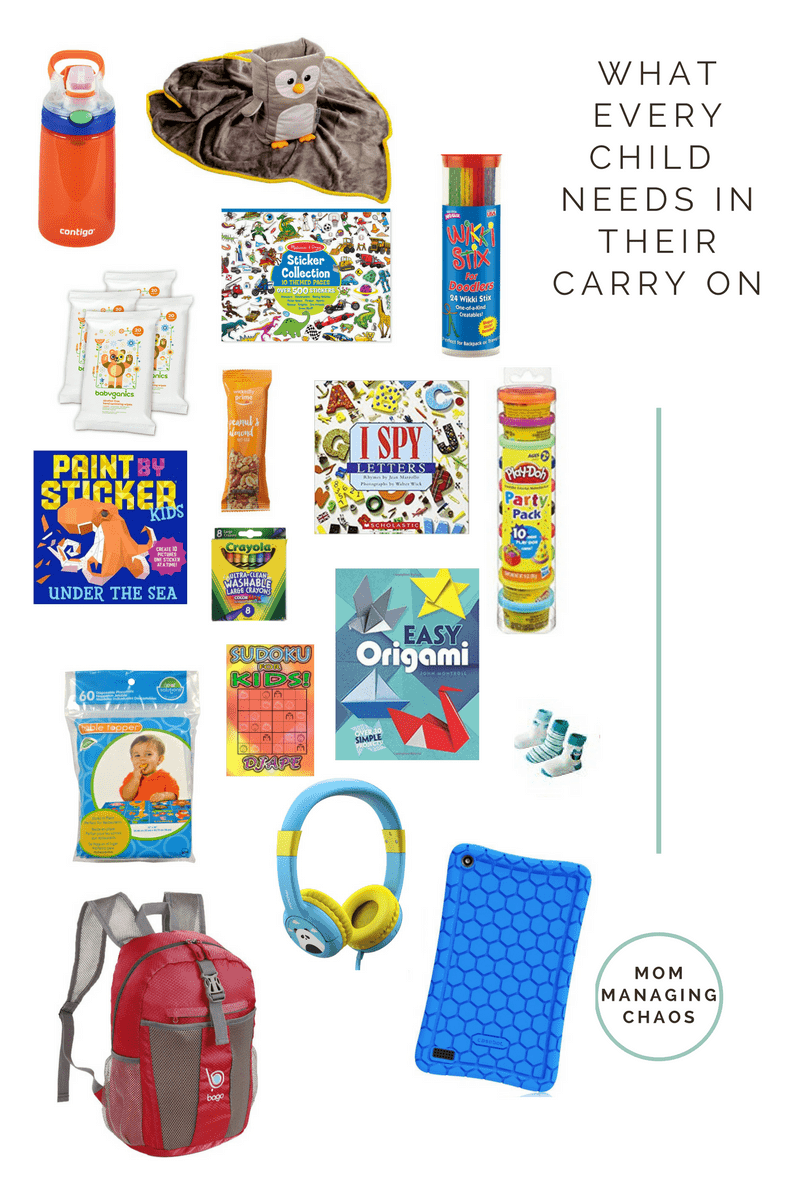 Kids Carry On Must Have Packing List