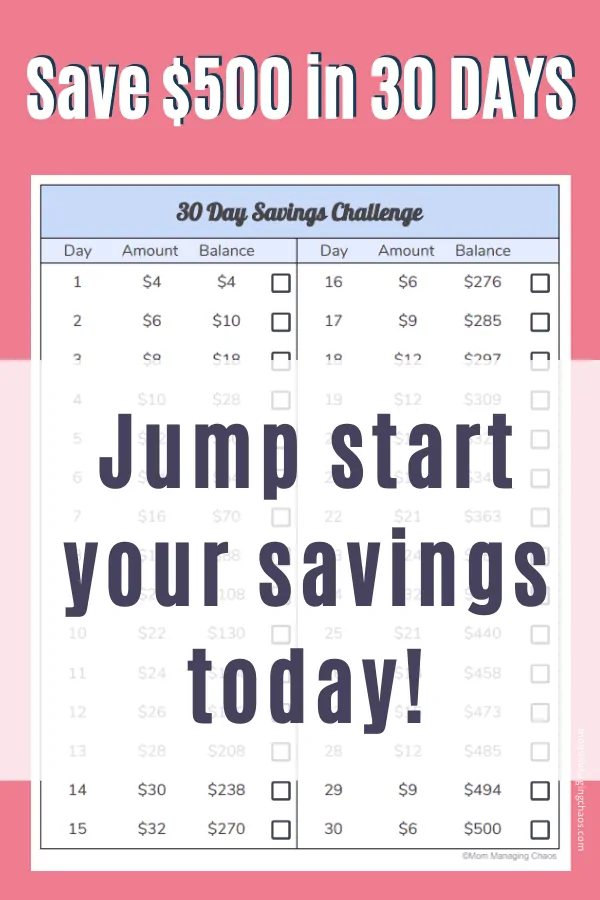 30 Day Money Saving Challenge | (Be $500 Richer Next Month)